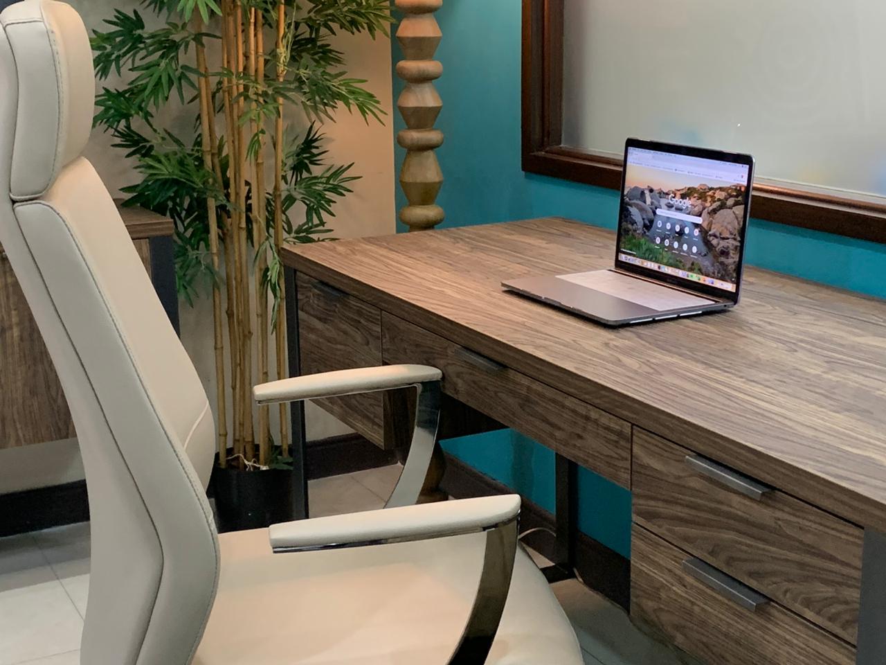 0B048FH 60" Desk in Aged Walnut – Active Home Centre