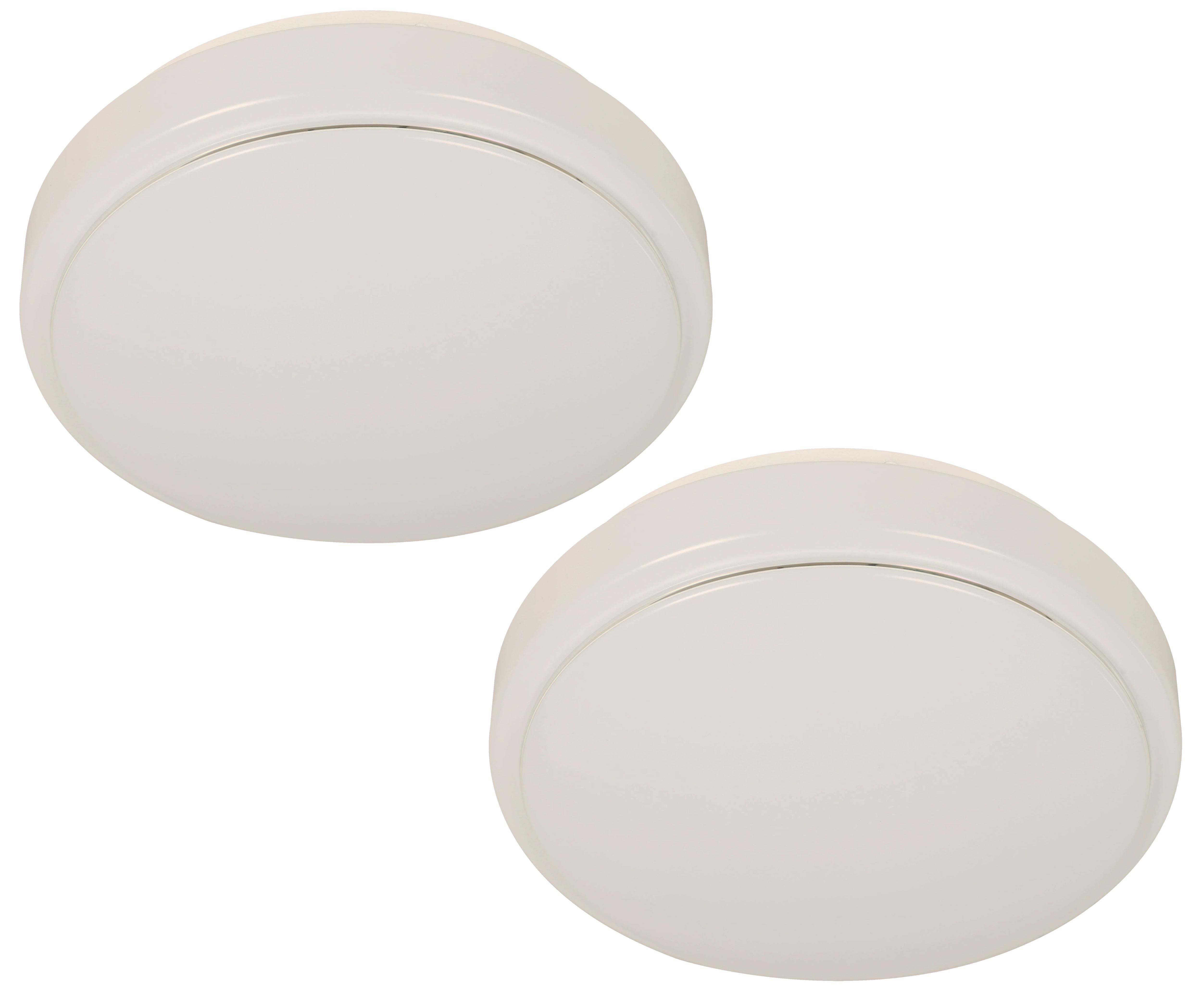 12W Twin Pack LED Ceiling Light in White – Active Home Centre