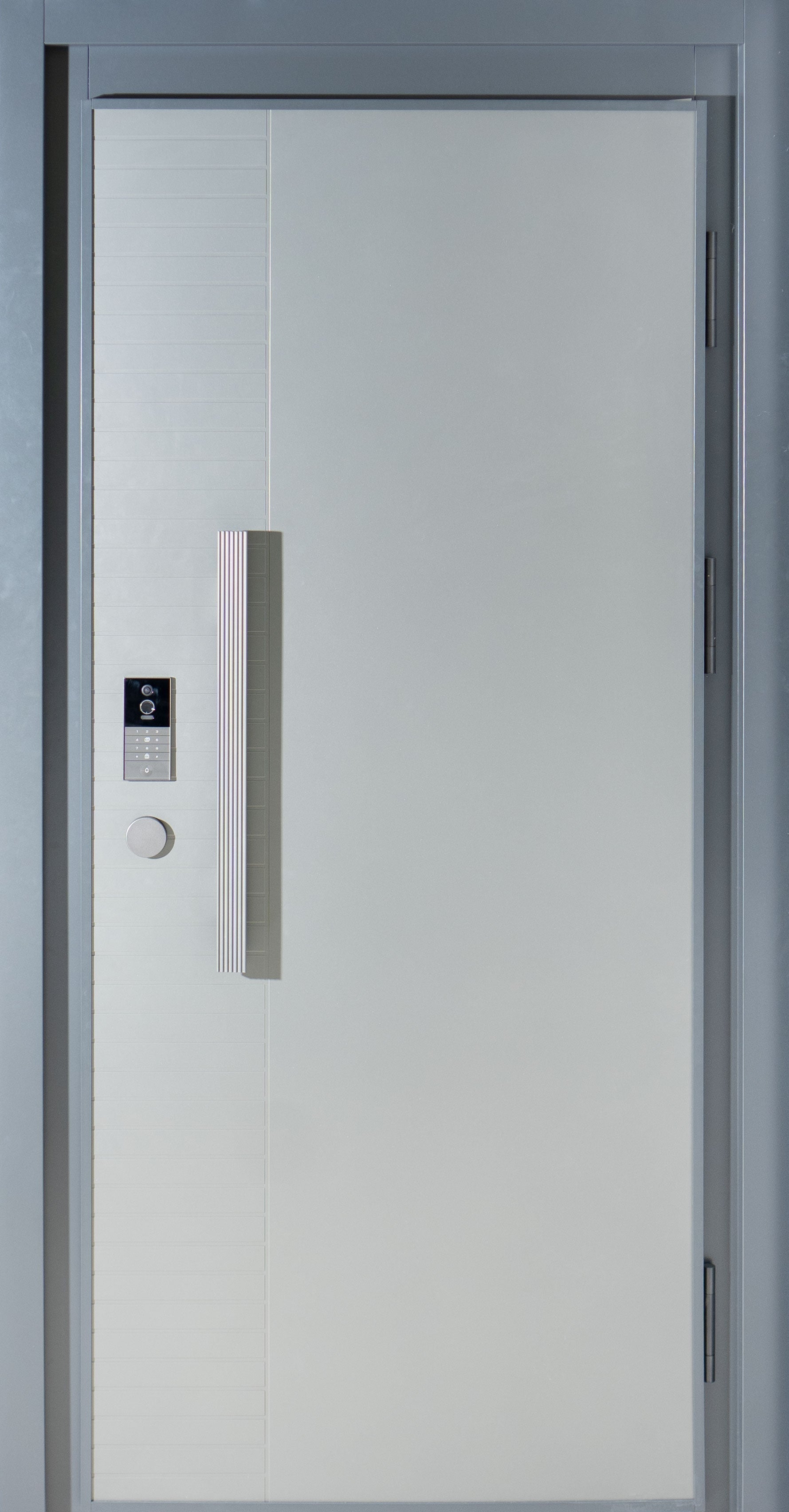 36x80" RH Security Door with Smart Lock in Grey – Active Home Centre