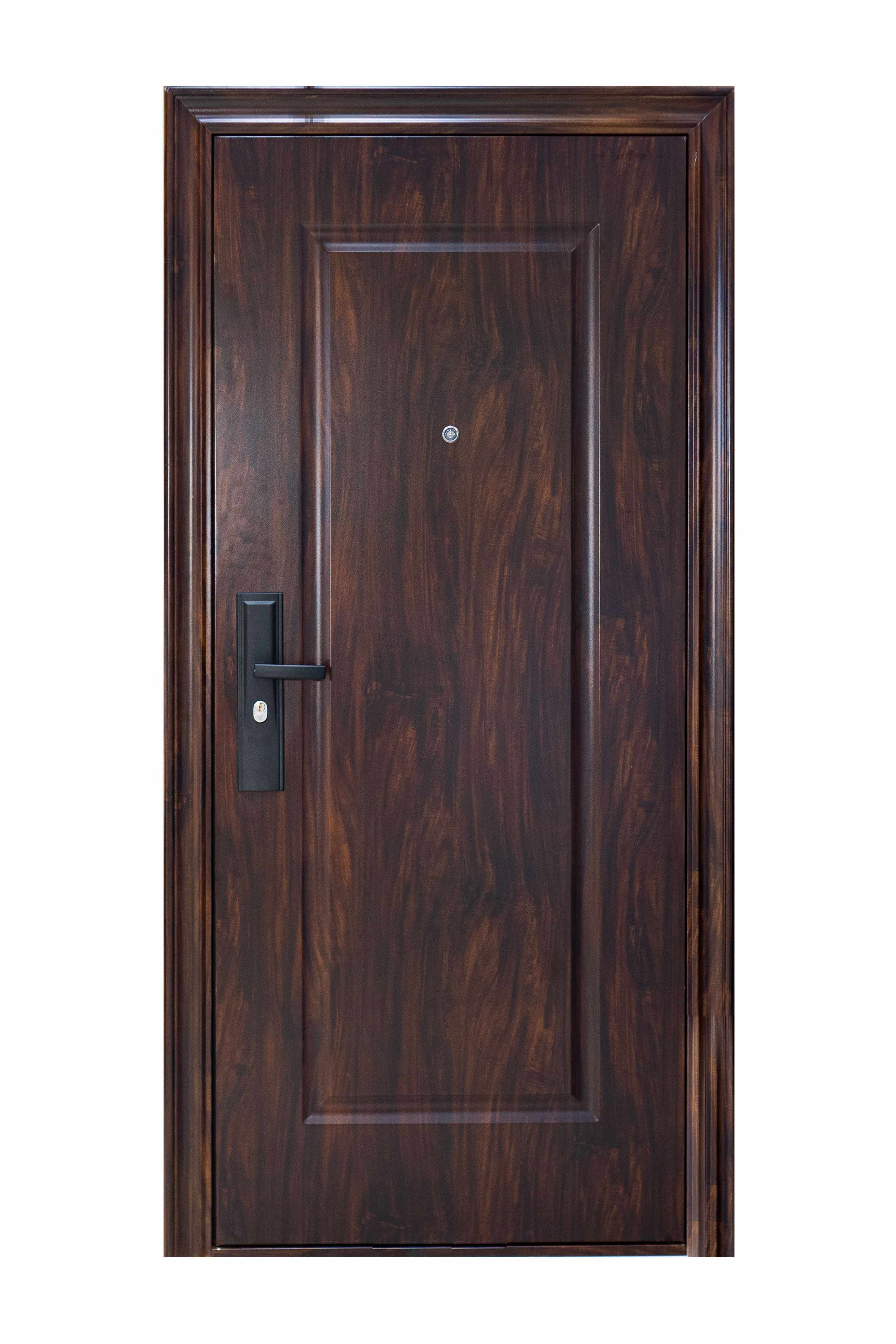LH 36"x80" Steel Security Door in Walnut Brown – Active Home Centre