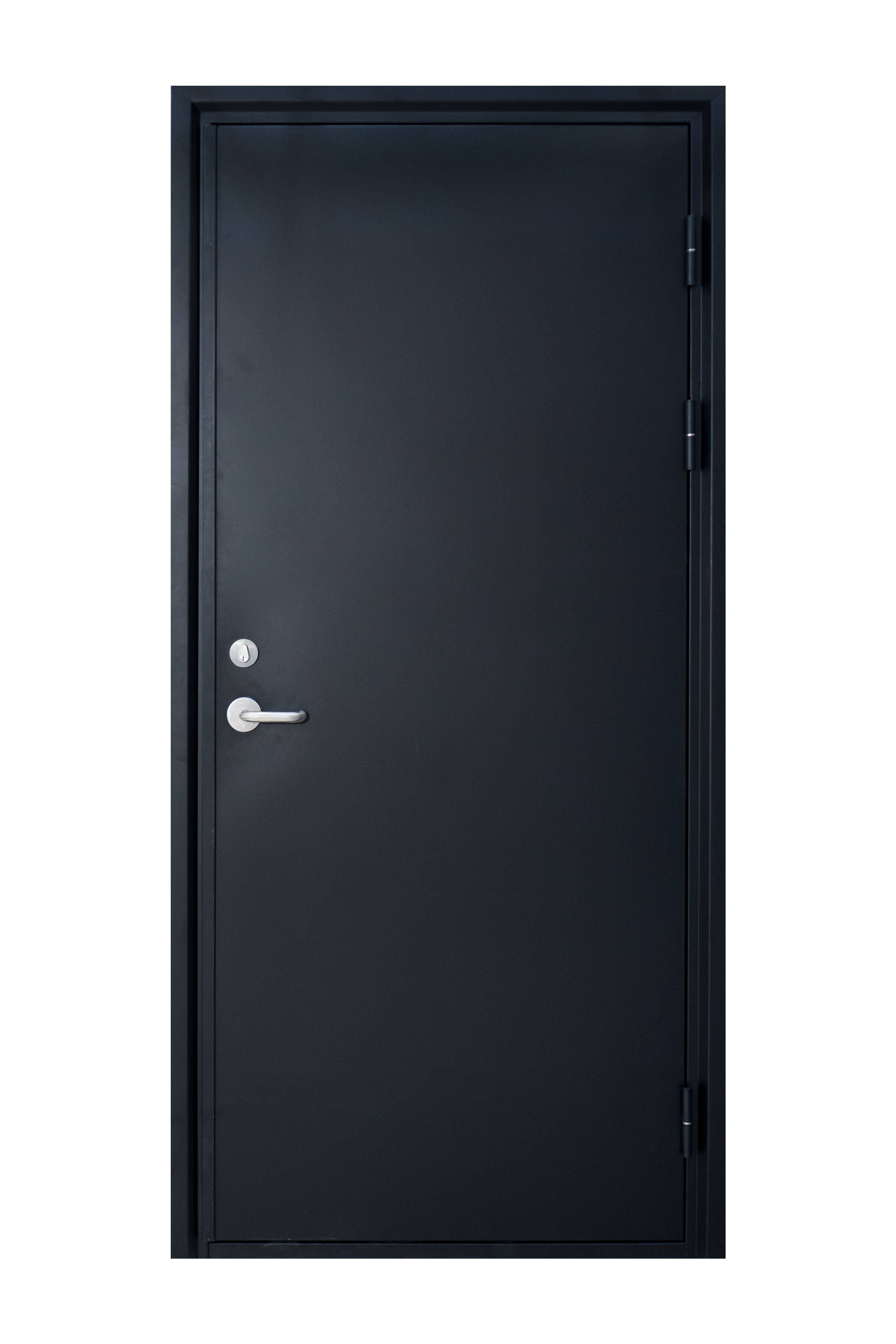 11B LH 36"x80" Steel Security Door in Black – Active Home Centre