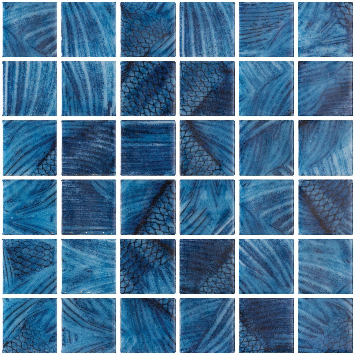 Fifty Shark Pool Glass Mosaic – Active Home Centre