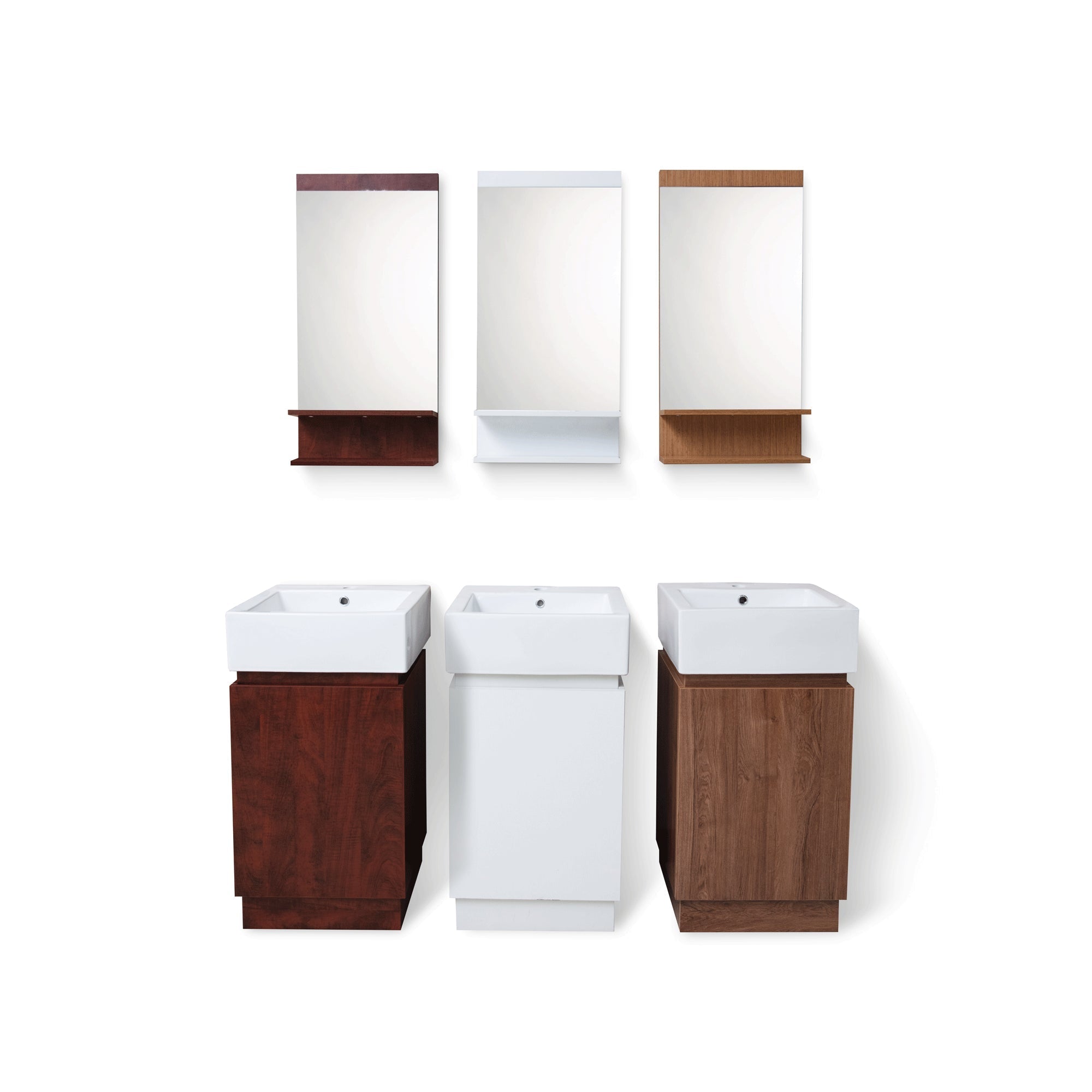 T066BR 19" Vanity Set in Brown – Active Home Centre