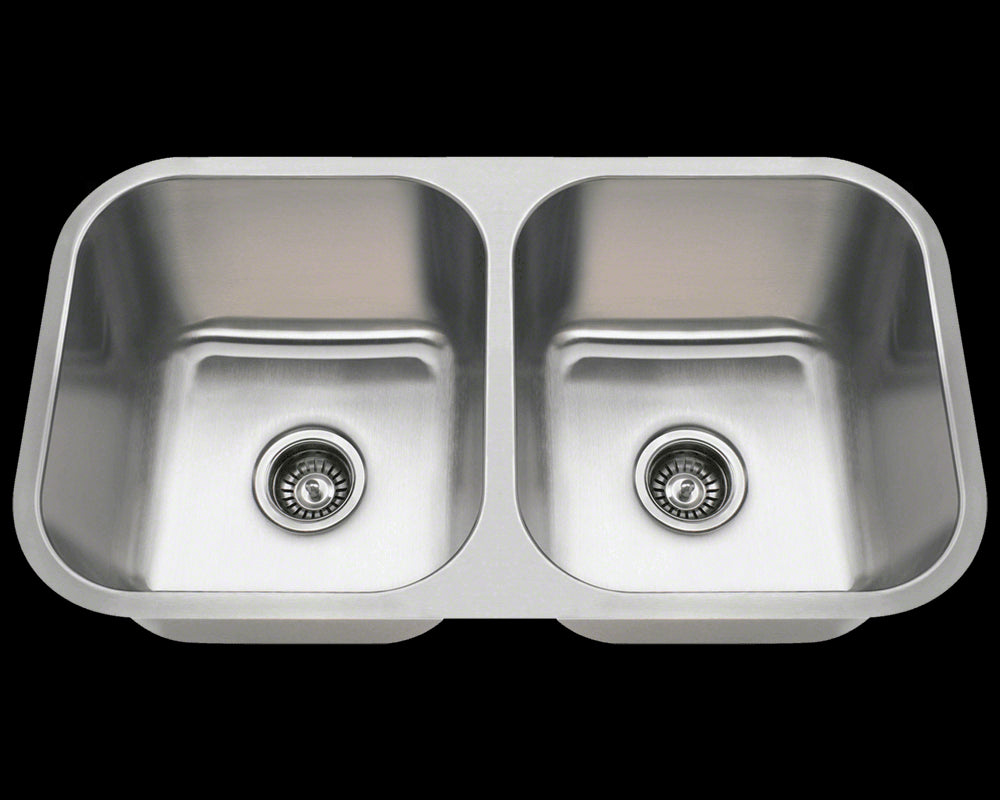 32" Undermount Kitchen Double Sink in Stainless Steel – Active Home Centre