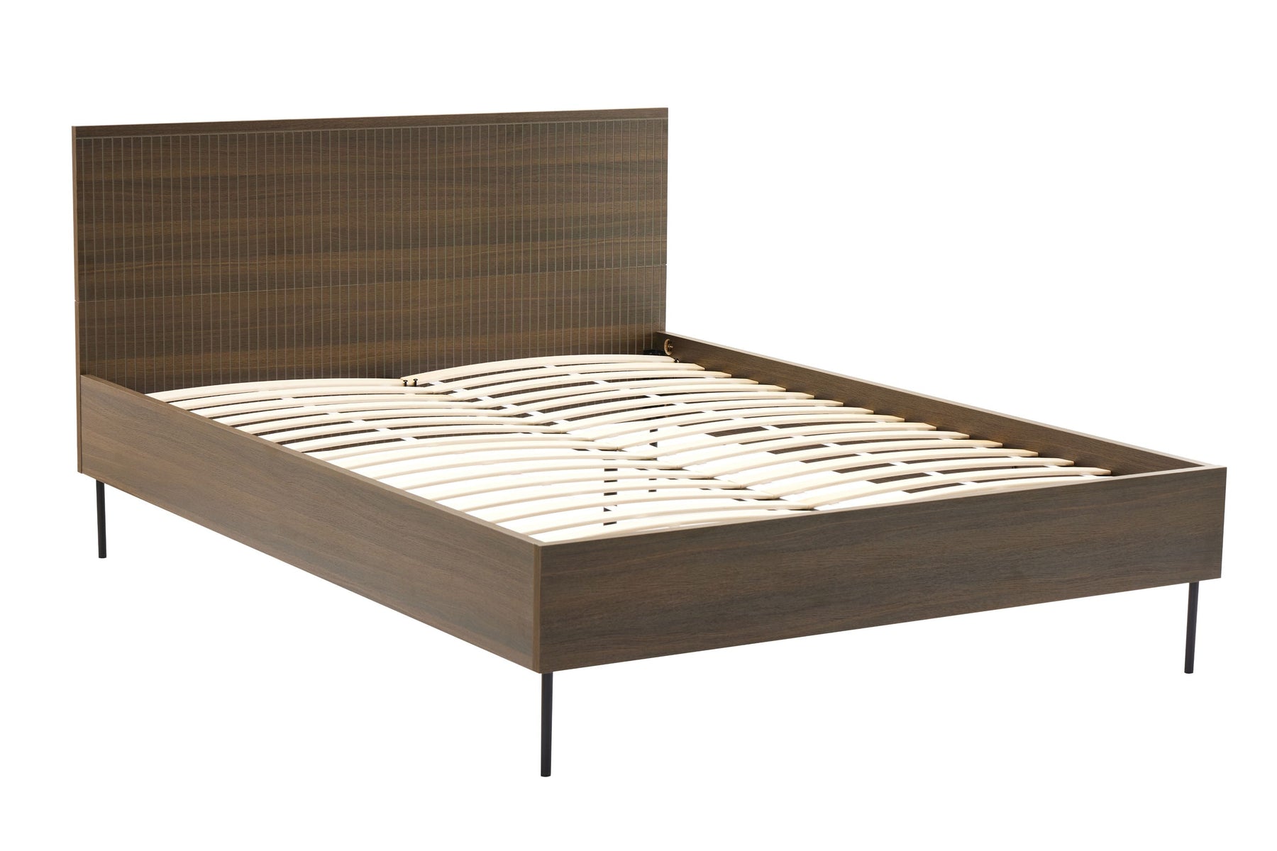 Davia QUEEN Bedframe #SC-P-25574 - Smoked Oak – Active Home Centre