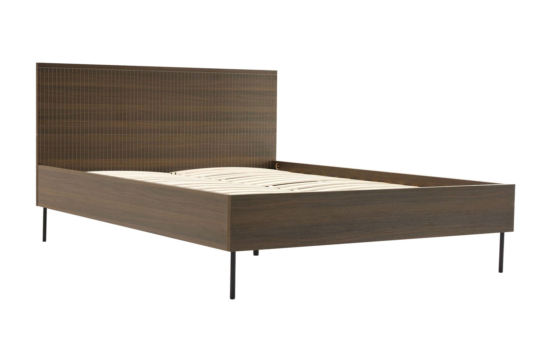 Davia QUEEN Bedframe #SC-P-25574 - Smoked Oak – Active Home Centre