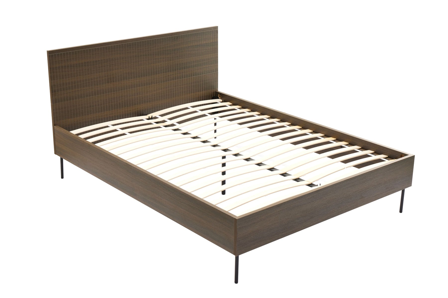 Davia QUEEN Bedframe #SC-P-25574 - Smoked Oak – Active Home Centre