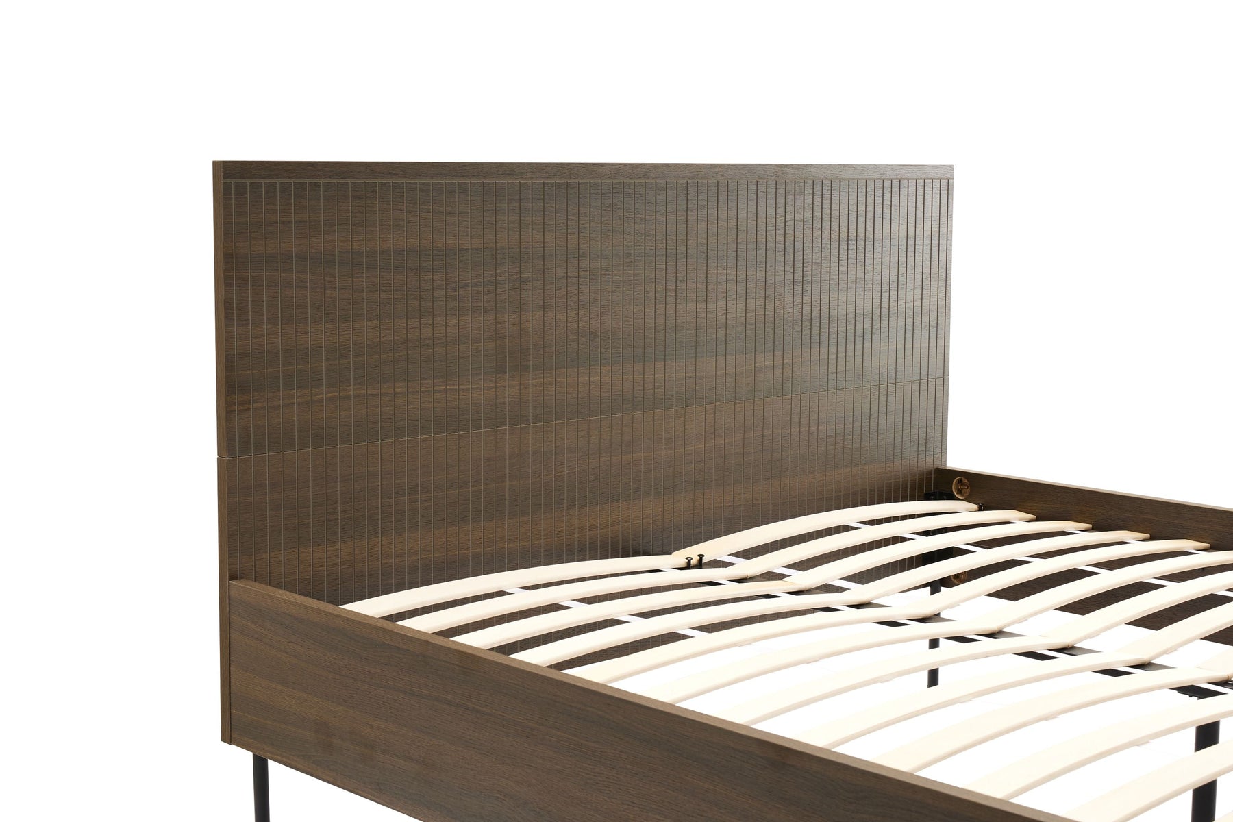 Davia QUEEN Bedframe #SC-P-25574 - Smoked Oak – Active Home Centre