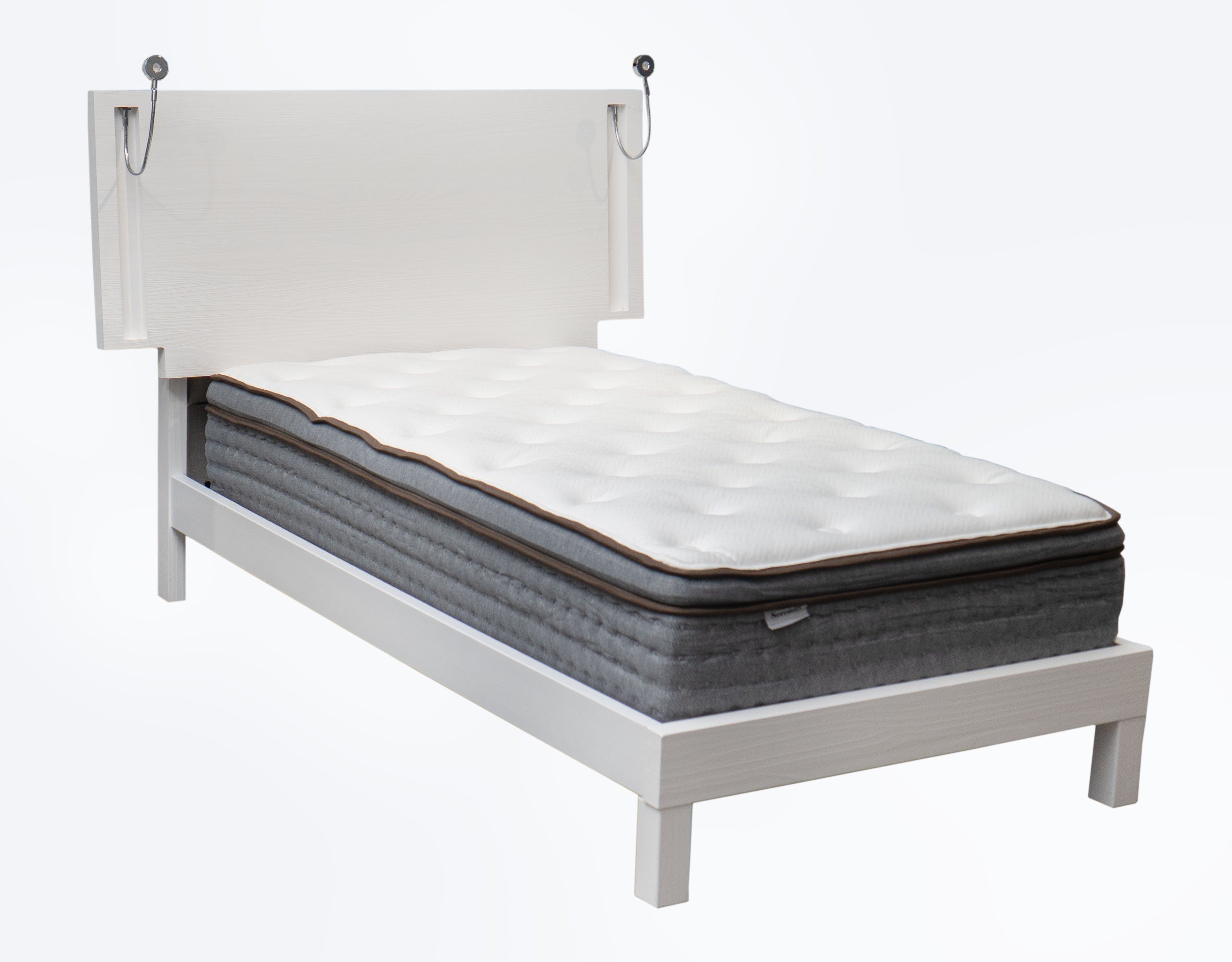 Modena Twin Bedframe in White – Active Home Centre