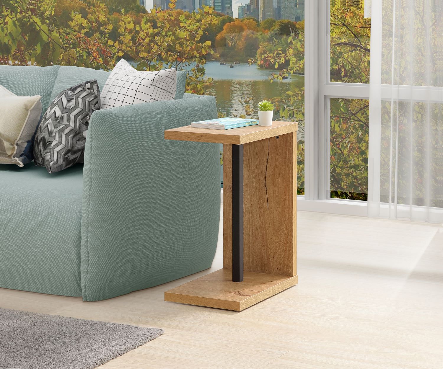 02GD Snack Table in Natural Oak – Active Home Centre