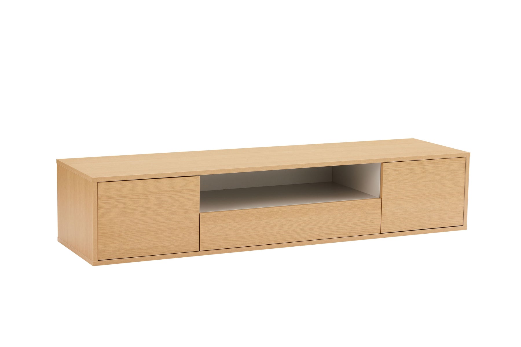 Durban 59" Wall-Hung TV Stand #DURBANHTV02 - Light Oak – Active Home Centre