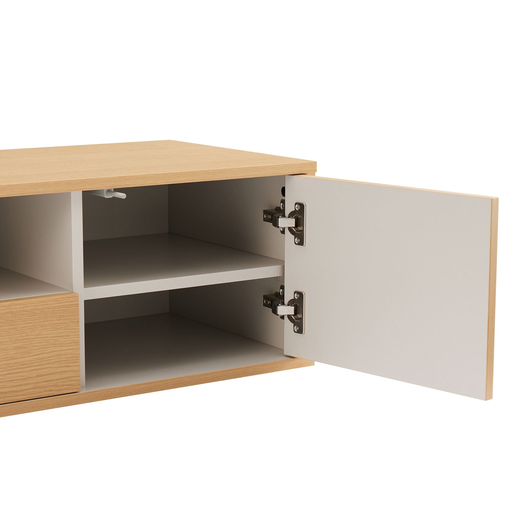 Durban 59" Wall-Hung TV Stand #DURBANHTV02 - Light Oak – Active Home Centre